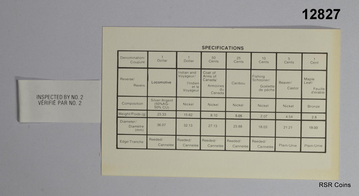 1981, 82, 83, 84 CANADA 7 COIN SET WITH SILVER DOLLAR #12827 - Robert S ...
