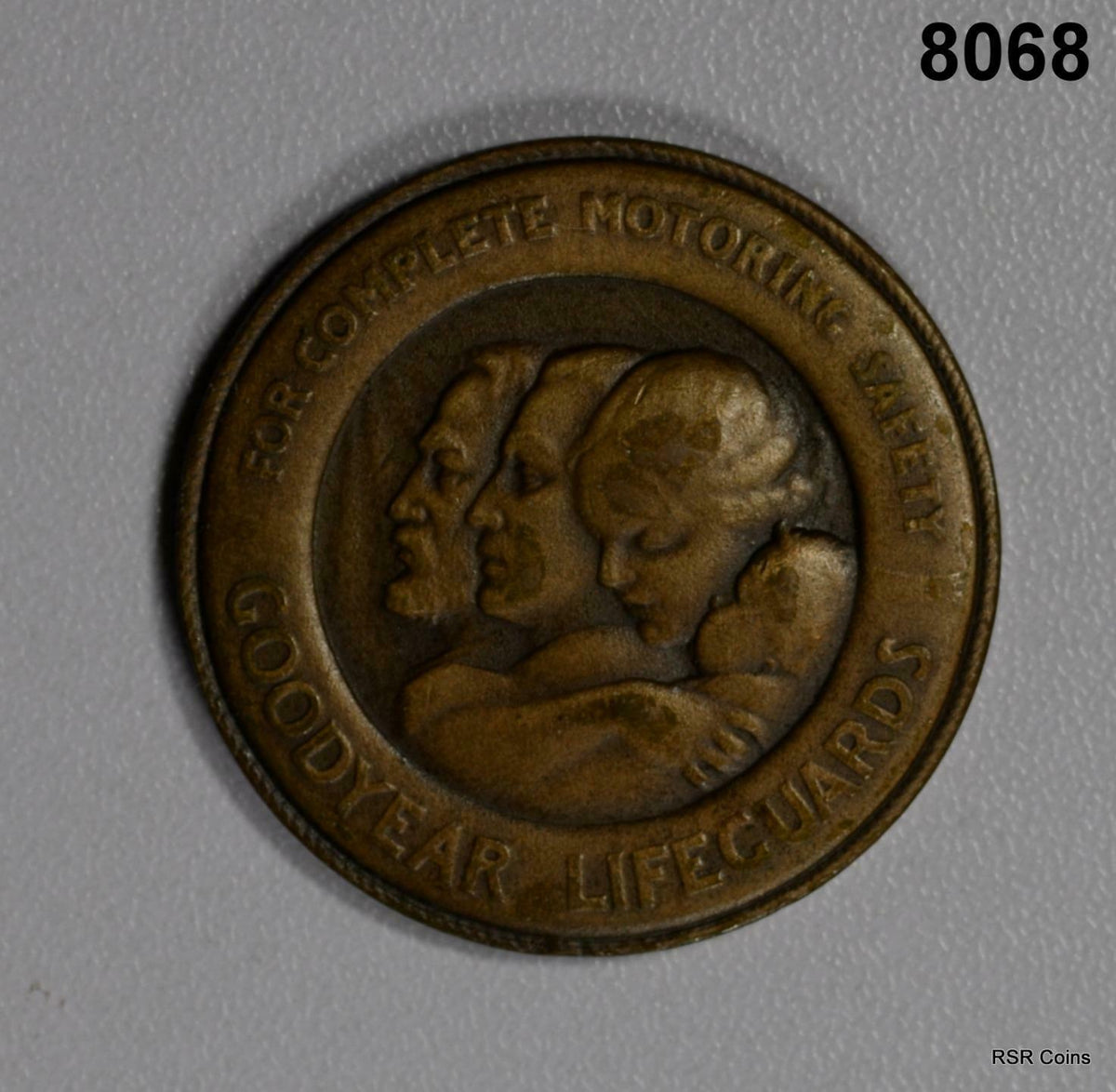 GOODYEAR TIME LIFEGUARDS MEDAL MEDALLIC ART 1935 #8068 - Robert S ...