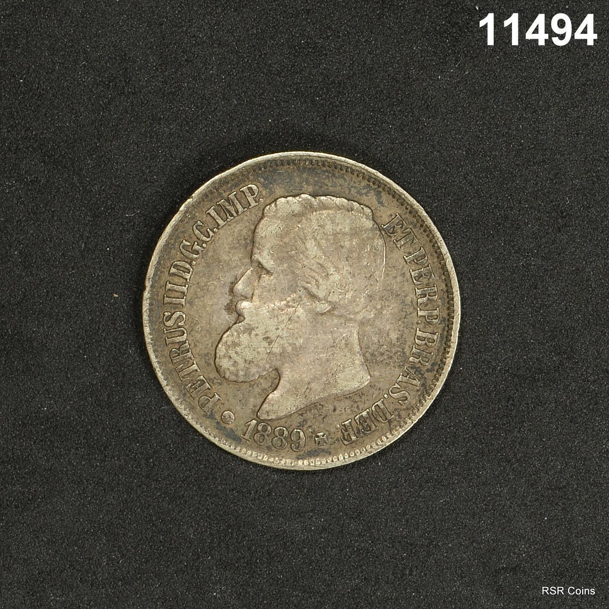 BRAZIL 1889 500 REIS DECRETO DE 1870 #11494 - Robert S. Riemer (RSR)
