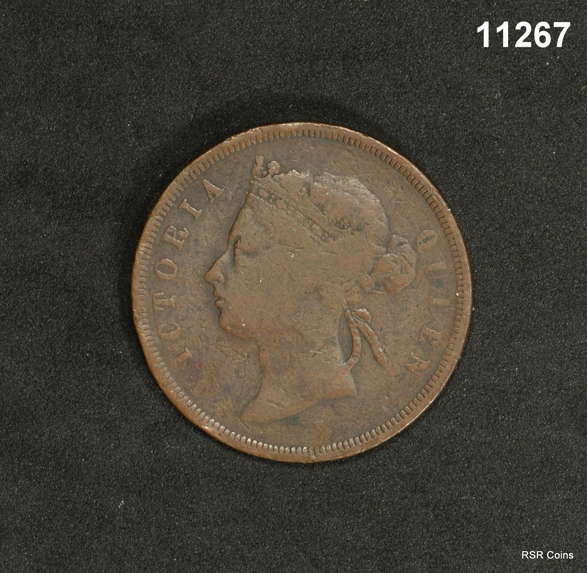 1872 STRAIGHTS SETTLEMENTS 1 CENT #11267 - Robert S. Riemer (RSR)